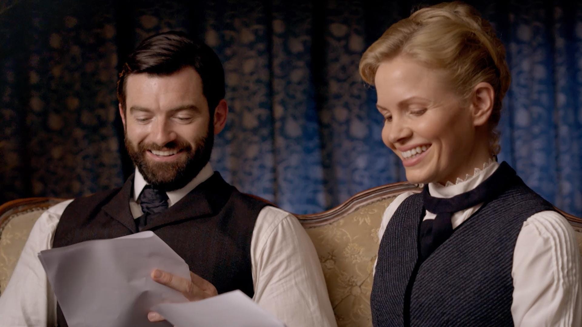 And...action! Here is Kate Phillips as The Duke and Stuart Martin as Eliza. | Cascade PBS