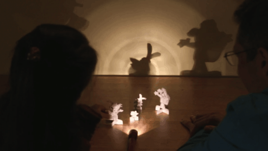 Use a flashlight to explore blocking light and creating different sizes ...