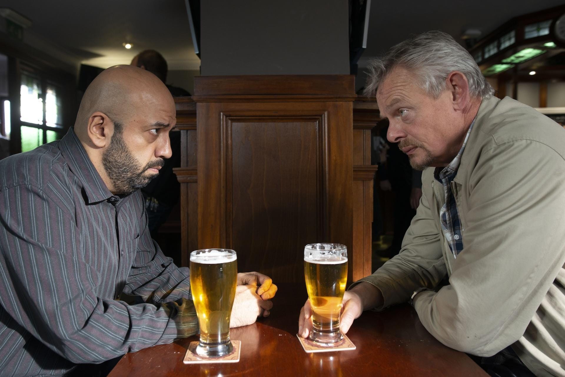 Warren reluctantly agrees to take his annoying brother in law Colin out for a drink. | Cascade PBS