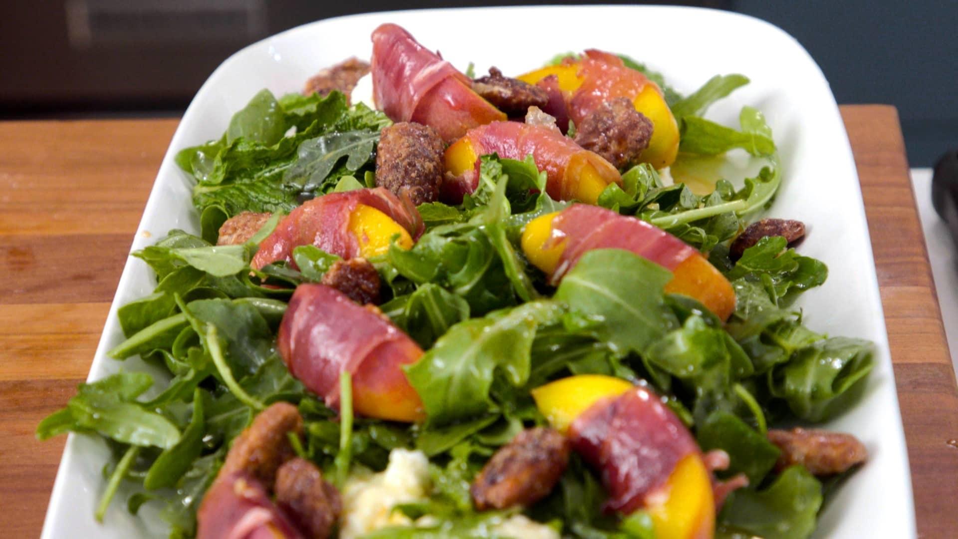Food writer Sheri Castle shares her country ham, fresh peach and lemony ...
