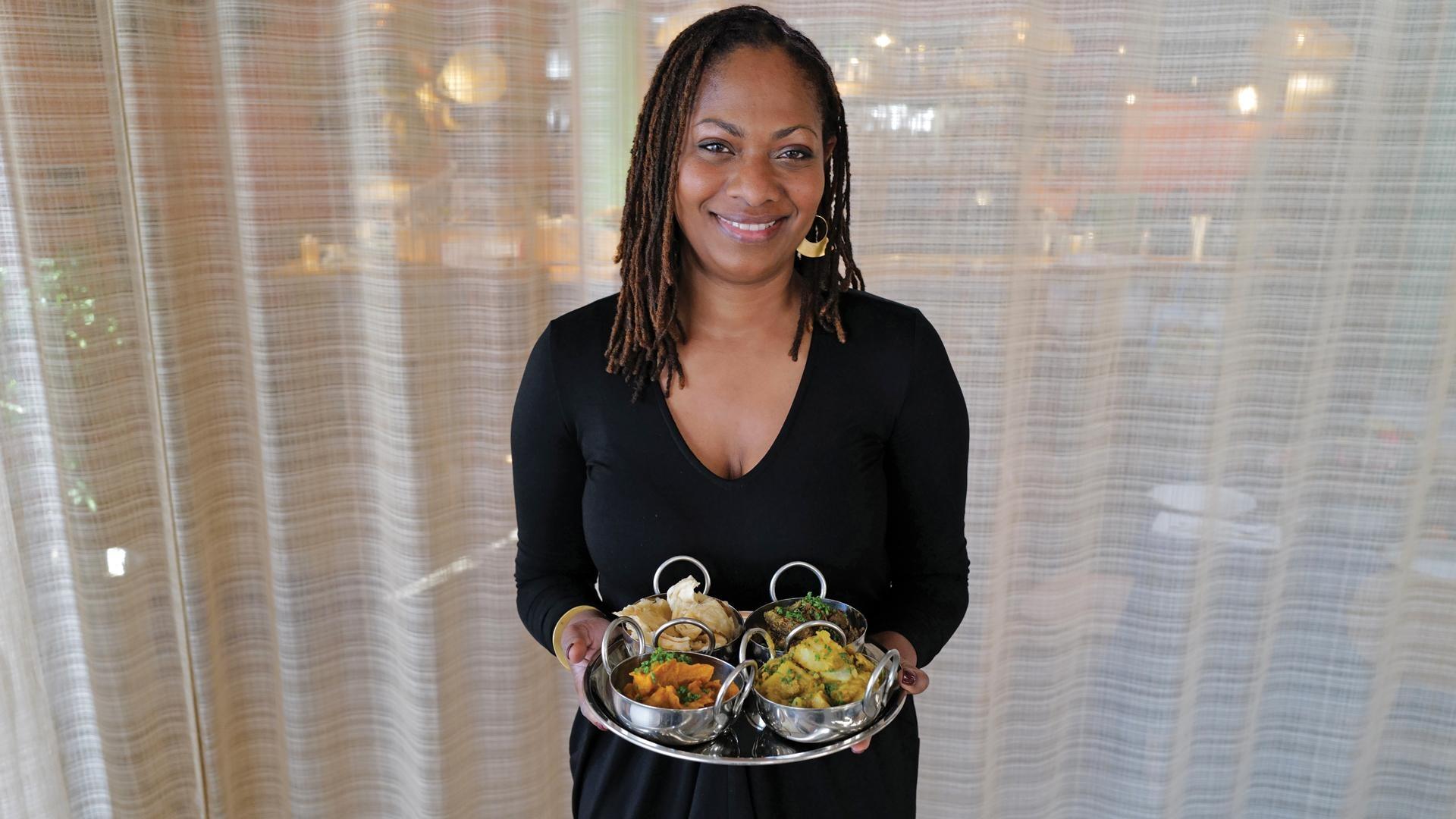 Jeanine Prime brings Goat Curry to a potluck for Lidia's special ...