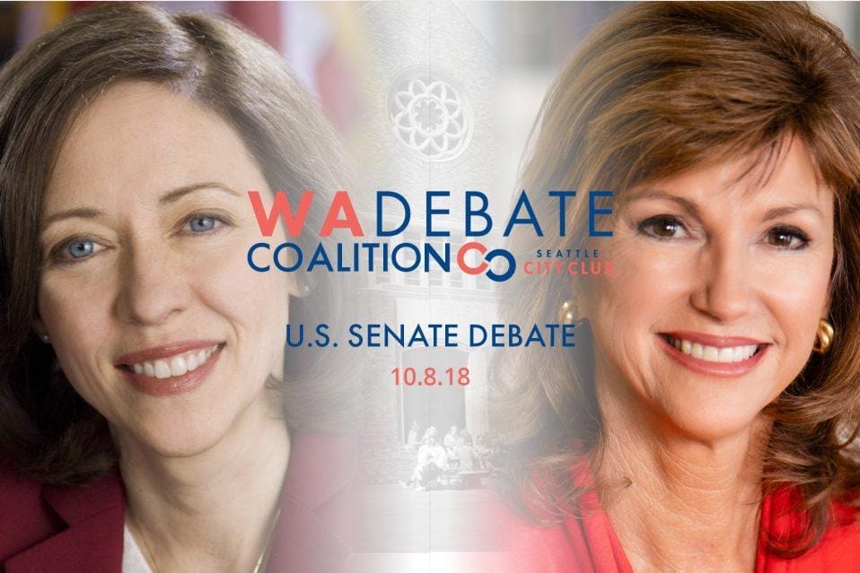 Watch the first U.S. Senate debate with Maria Cantwell and Susan ...