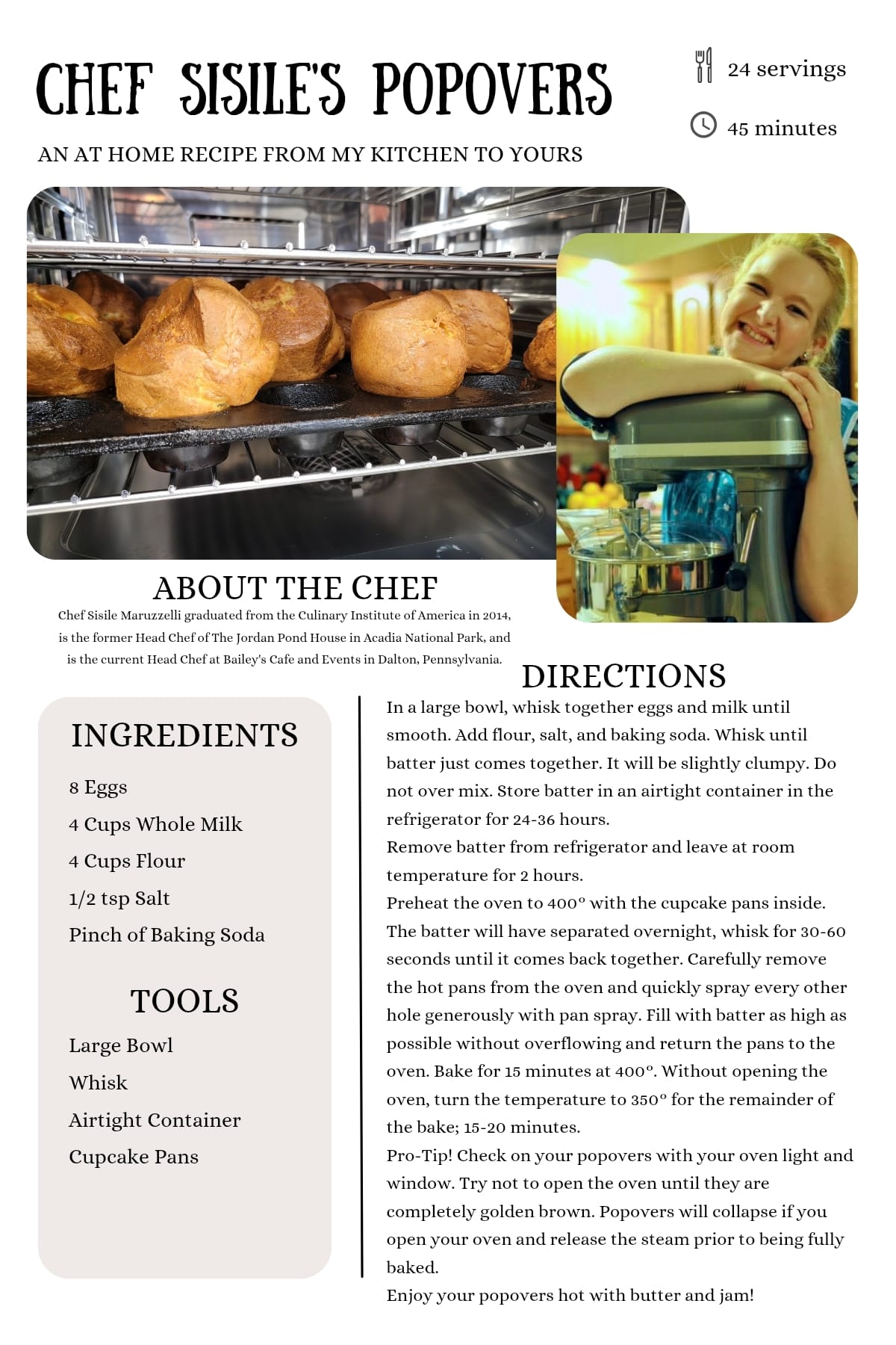 Get the recipe for Neko Case’s last meal: popovers | Cascade PBS