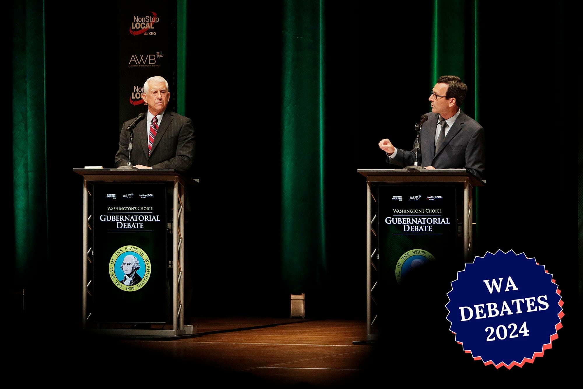 Ferguson, Reichert heat up governor debate stage in Spokane | Cascade PBS