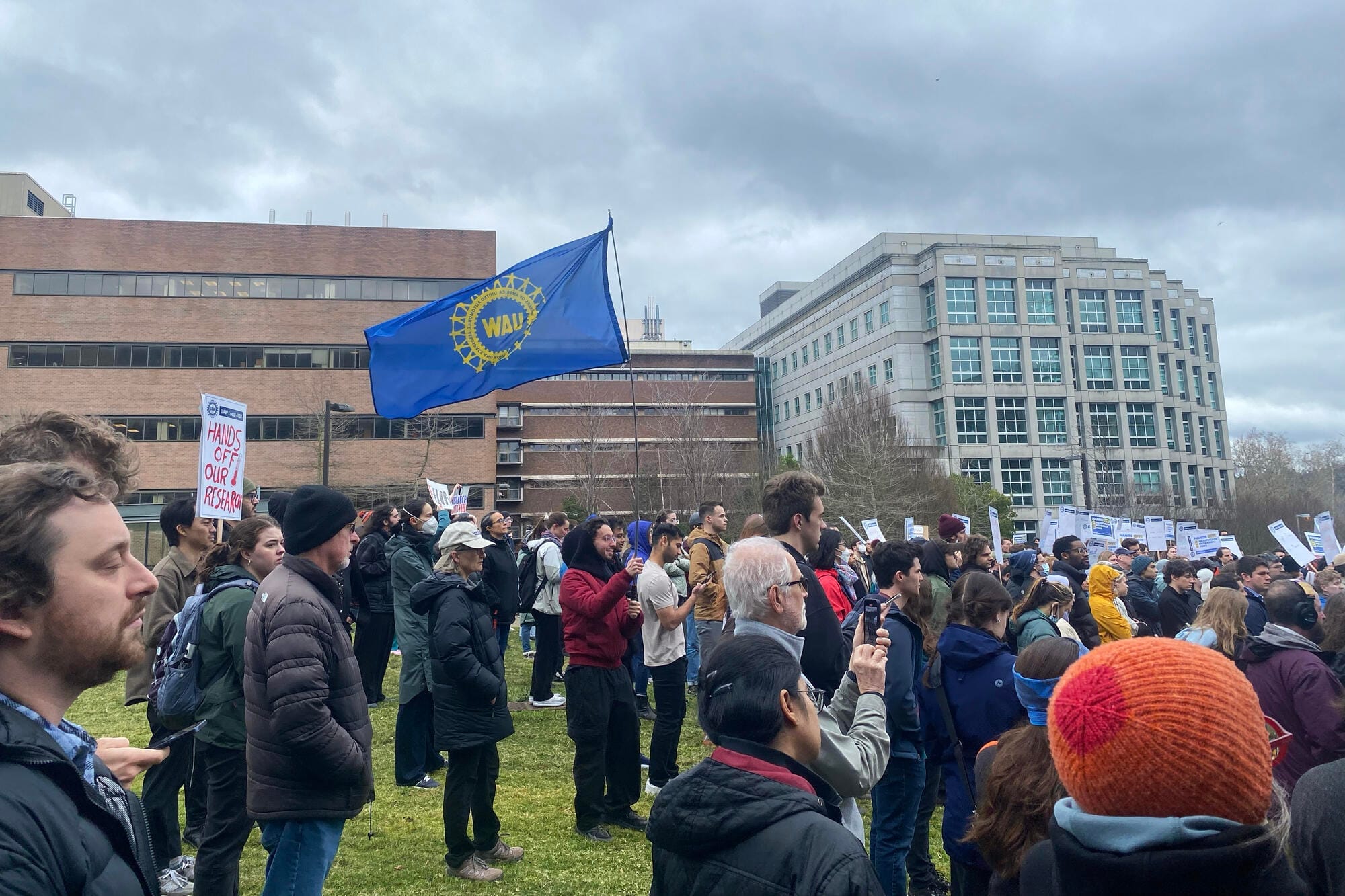 Seattle scientists protest Trump’s NIH cuts to research funding ...