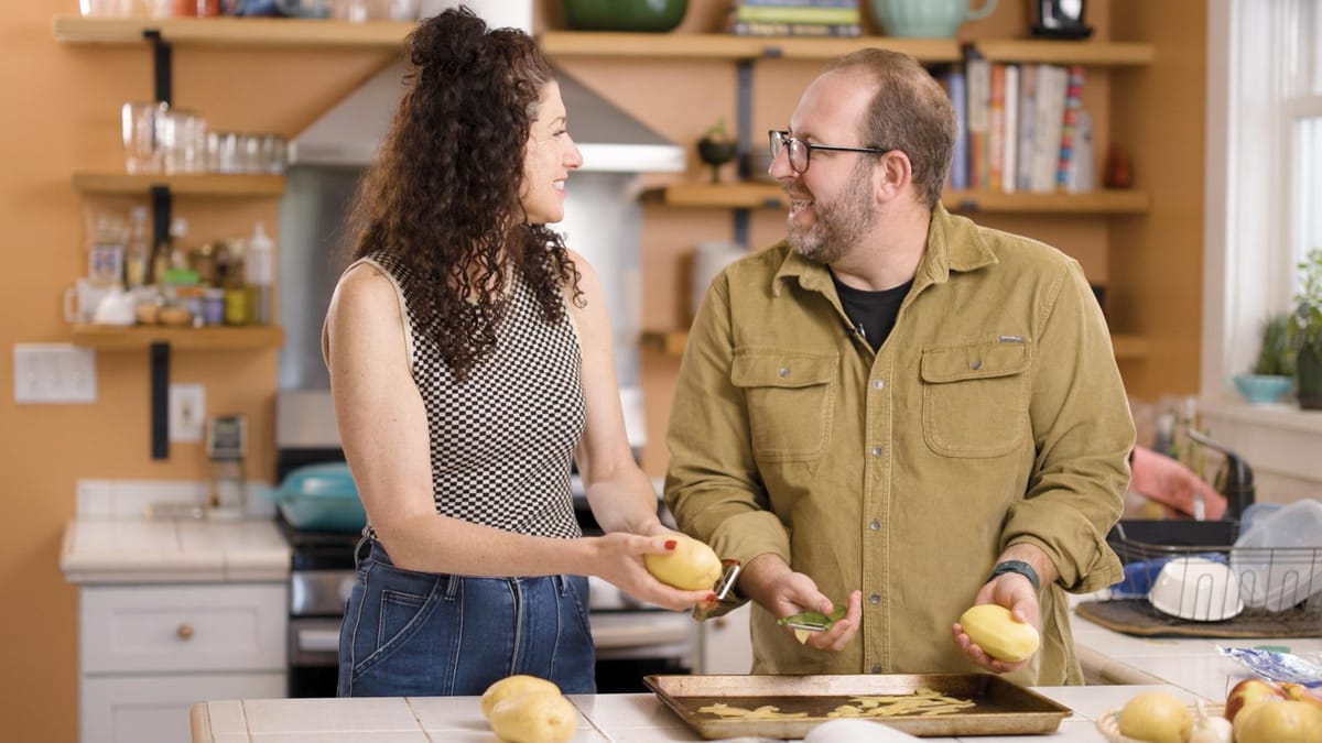Chef Joel Gamoran shows Rachel how to transform her food scraps into a ...
