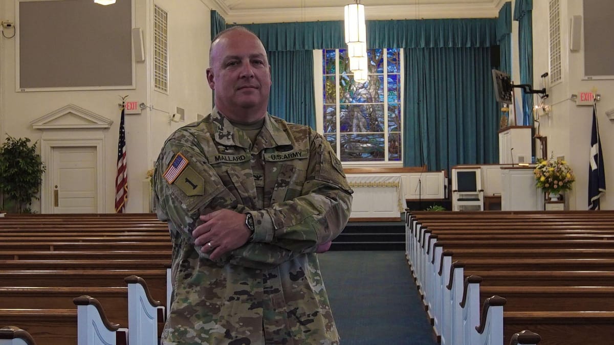 Timothy meets with a former chaplain, Pastor Leroy Gilbert, in search ...