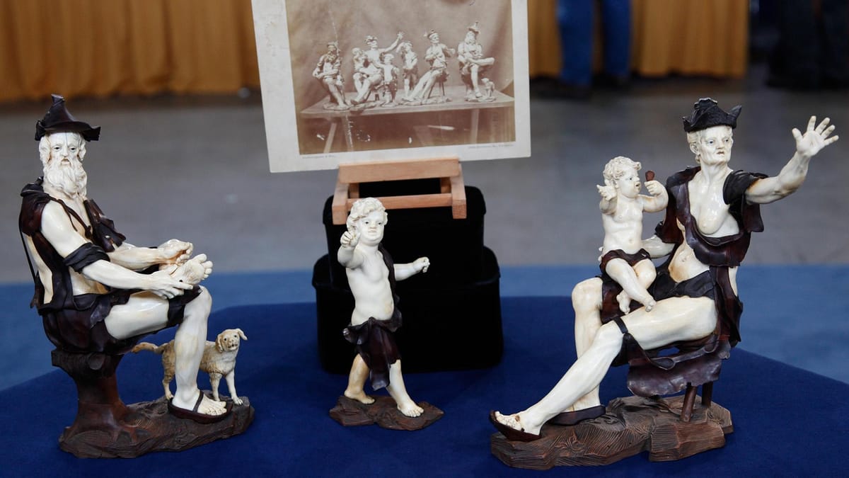 Appraisal: 19th C. Troger-Style Ivory & Boxwood Figures | Cascade PBS