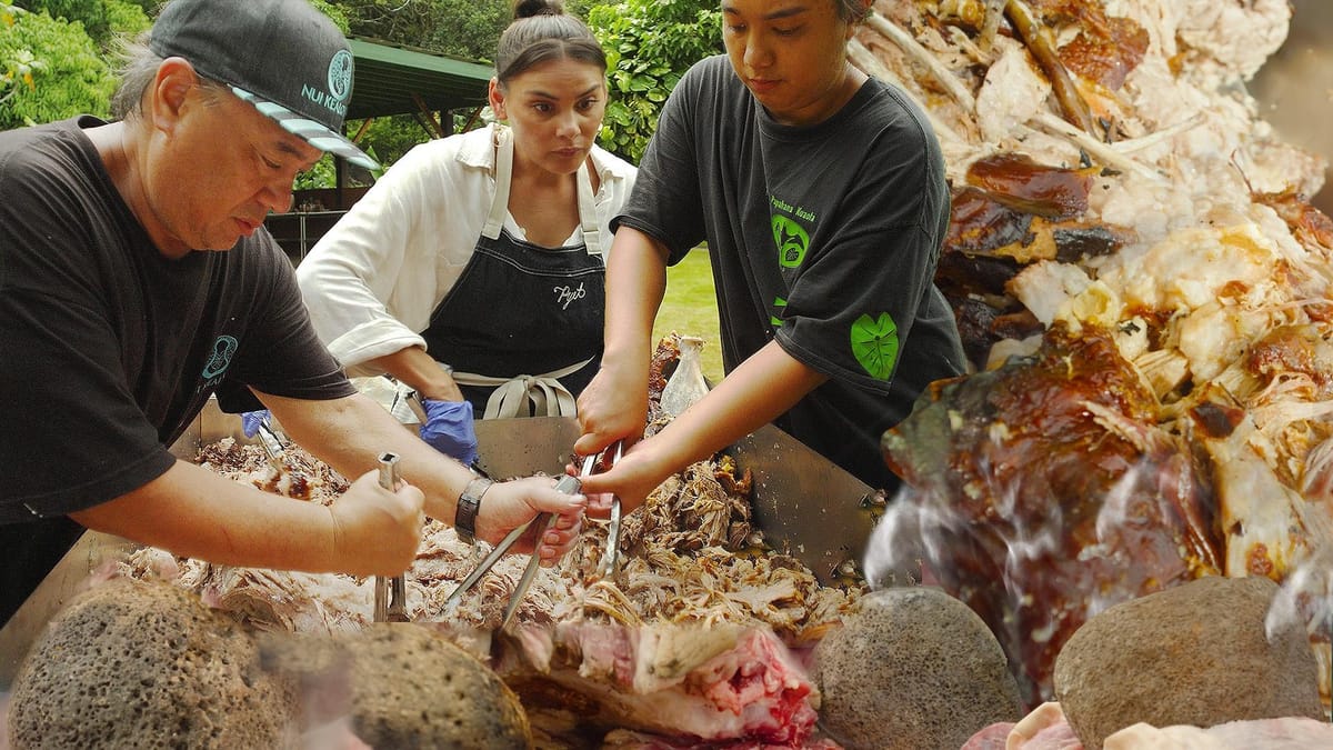Cooking a 400-Pound Pig in an Underground Oven | Cascade PBS