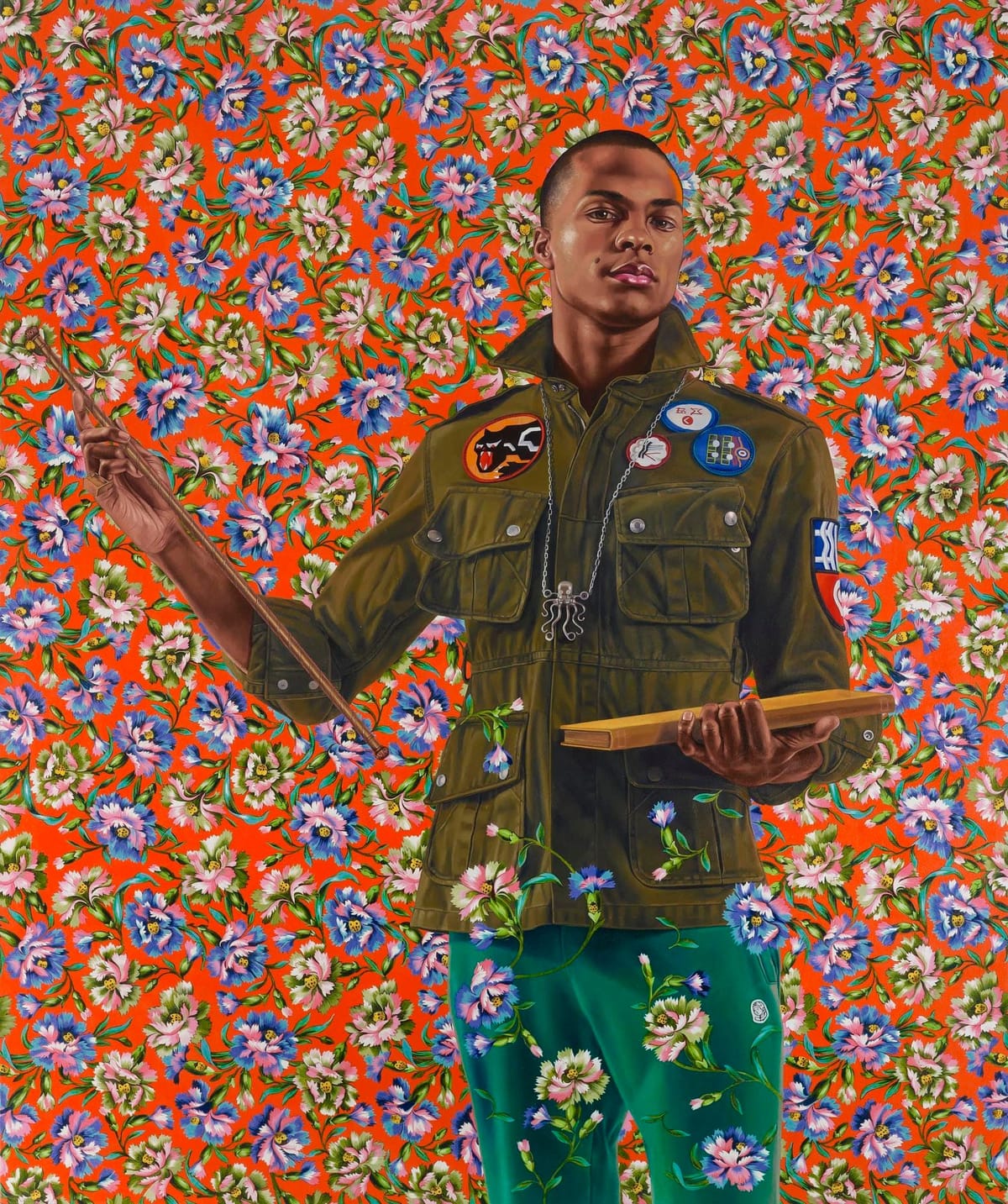 Kehinde Wiley exhibit: hip hop paired with aristocratic portraitures