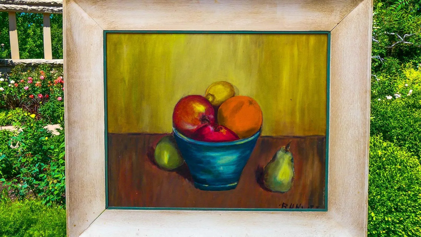 Appraisal: 1953 Rita Hayworth Still Life Oil Painting | Cascade PBS