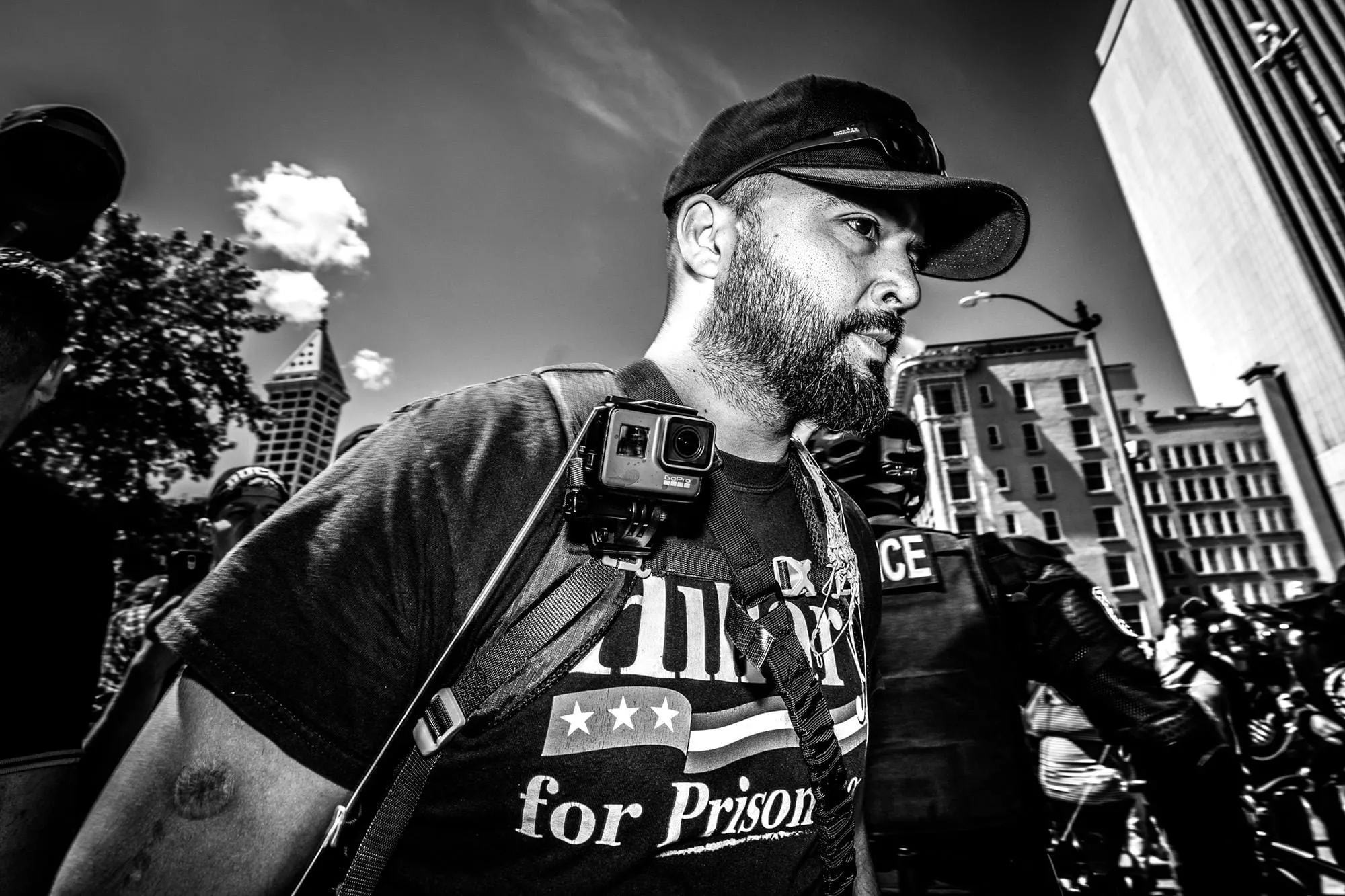 Patriot Prayer leader dislikes racists, but they seem to hear a whistle ...